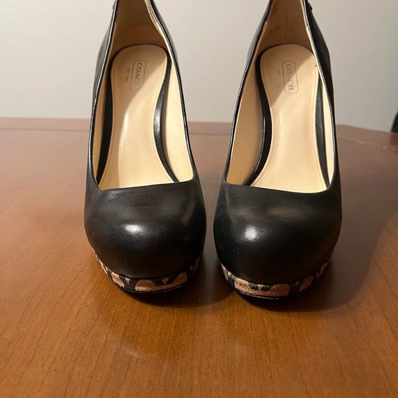 Coach | Shoes | Coach Alexa Leather Platform Stiletto Heels | Poshmark